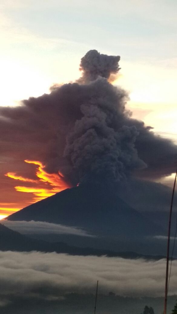 Gunung Agung di Bali dan Sejarah Erupsi Gunung Agung Di Bali