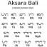Aksara Bali (Hanacaraka Bali) - Bahasa Bali dan Contoh